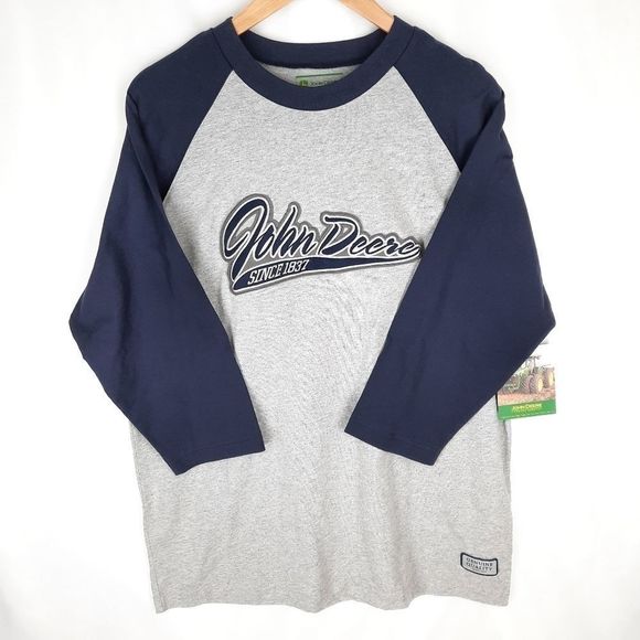 John Deere | Shirts | John Deere Baseball Jersey 34 Sleeve Mens Large ...
